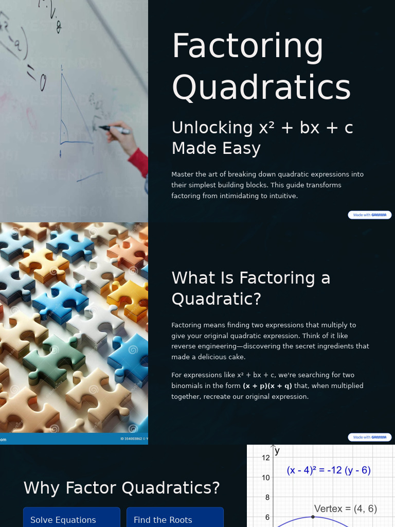 Master Factoring Quadratics Easily | PDF | Factorization | Quadratic ...