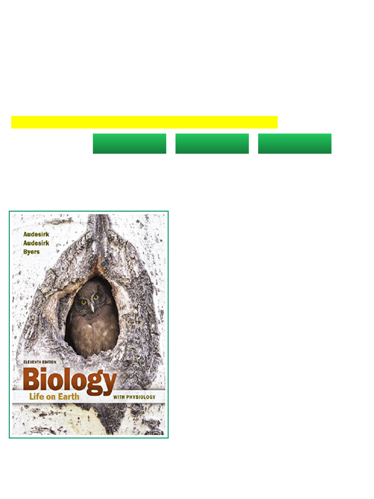 (Ebook) Biology: Life on Earth with Physiology by Gerald Audesirk ...