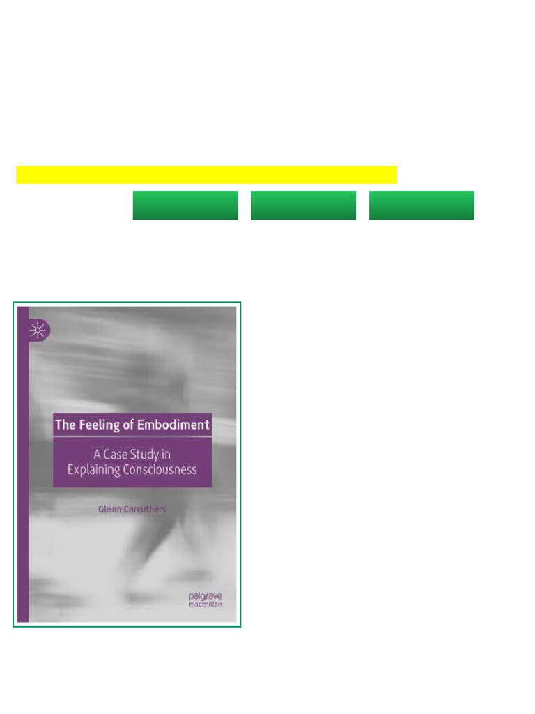 (Ebook) The Feeling of Embodiment: A Case Study in Explaining ...