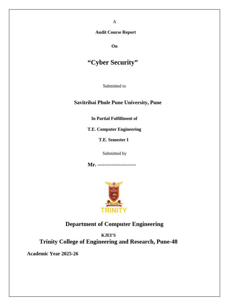 Format of Report Starting Pages | PDF