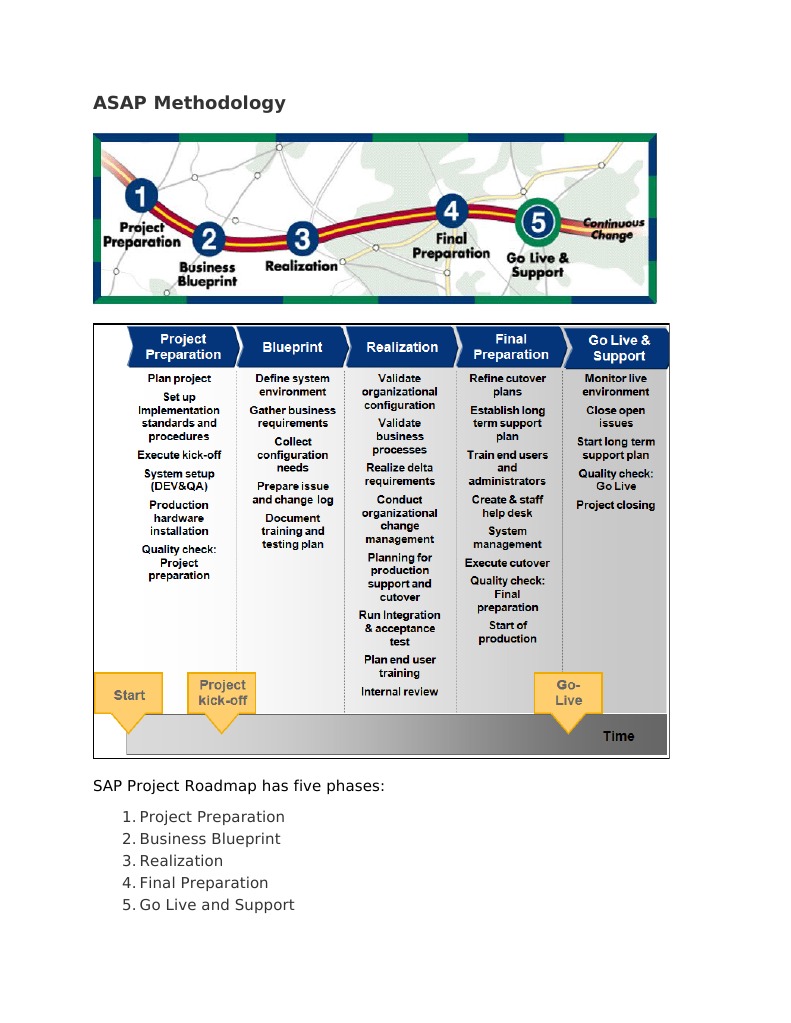 SAP Project Phases | PDF