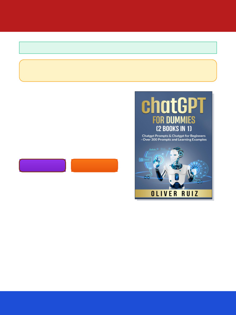 ChatGPT For Dummies (2 Books in 1): Chatgpt Prompts & Chatgpt for Beginners - Over 300 Prompts ...