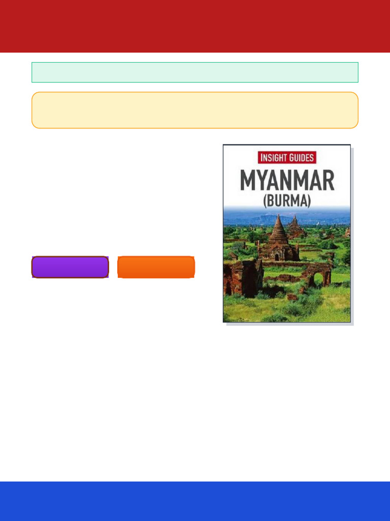 Myanmar Burma Insight Guides Tenth Edition. New Edition Insight Guides ...