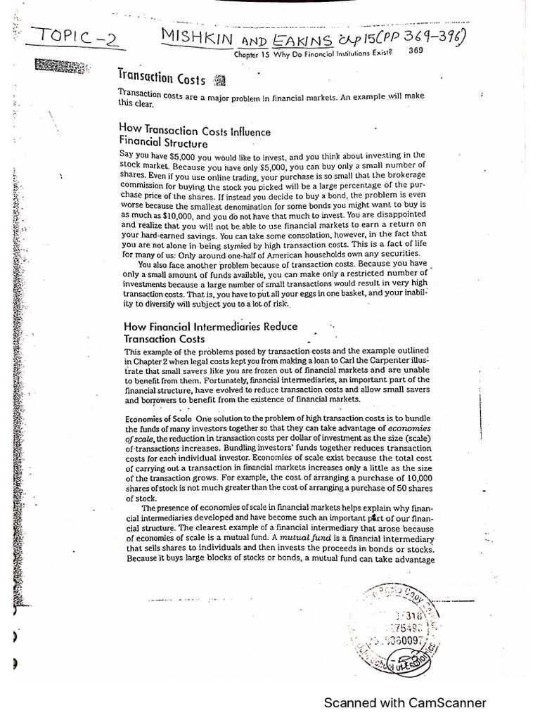 Chapter 15 Mishkin and Eakins | PDF