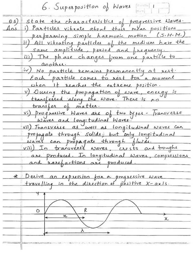 6. Superposition of Waves | PDF