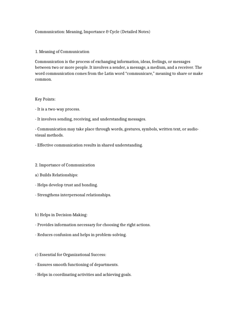 Understanding Communication: Key Concepts | PDF | Communication ...