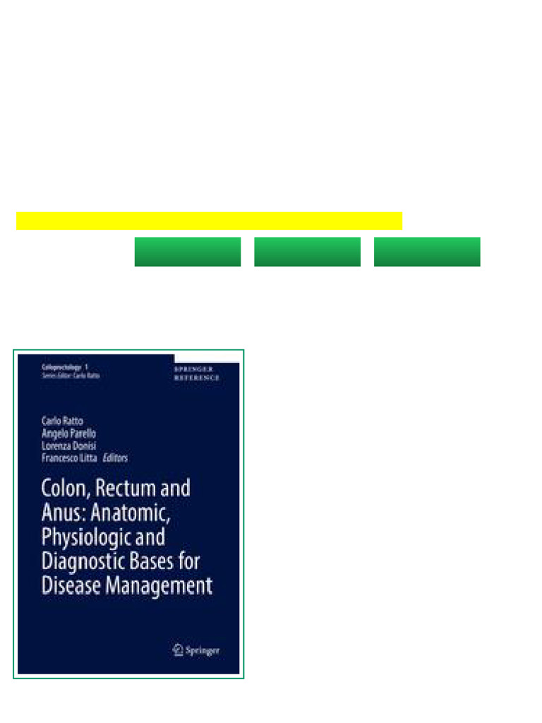 (Ebook) Colon, Rectum and Anus: Anatomic, Physiologic and Diagnostic ...