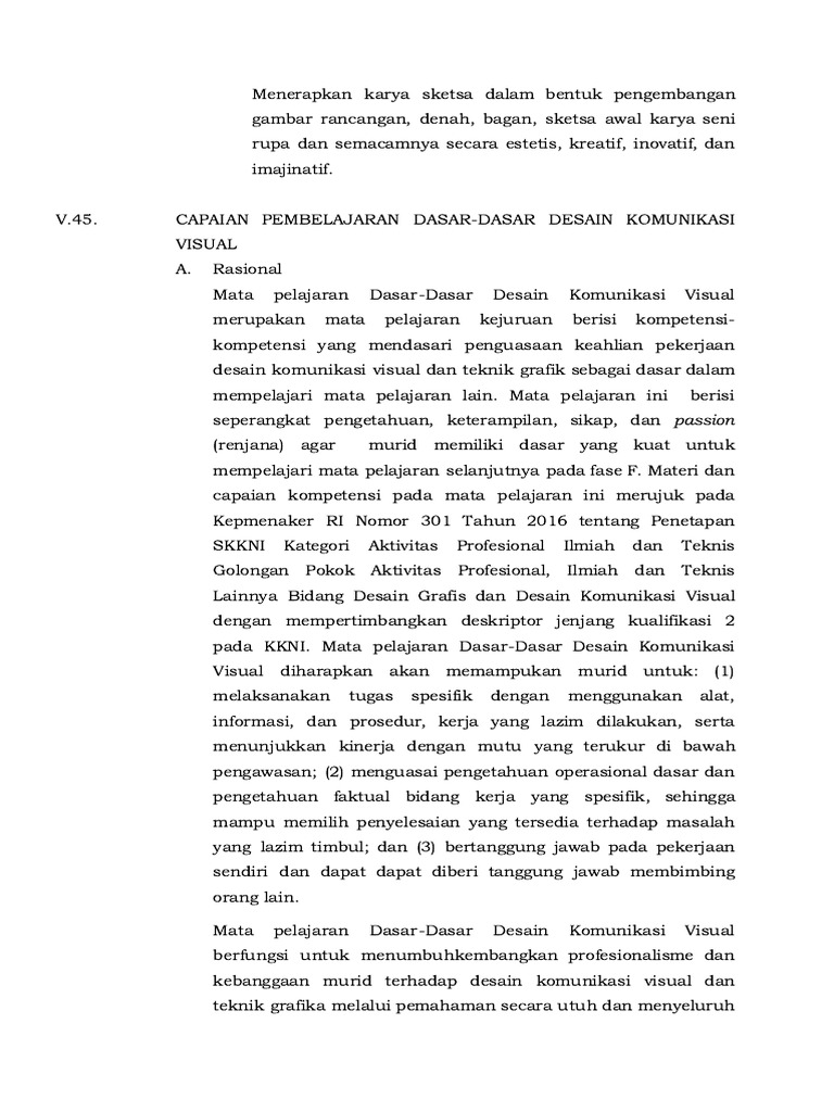 CP Baru DKV Fase E | PDF