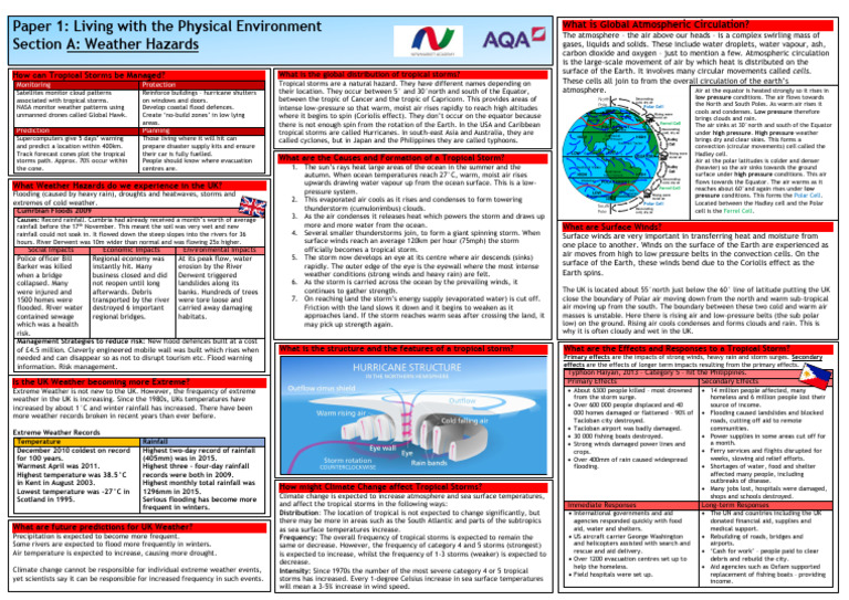 Understanding Tropical Storms and Hazards | PDF | Atmospheric ...