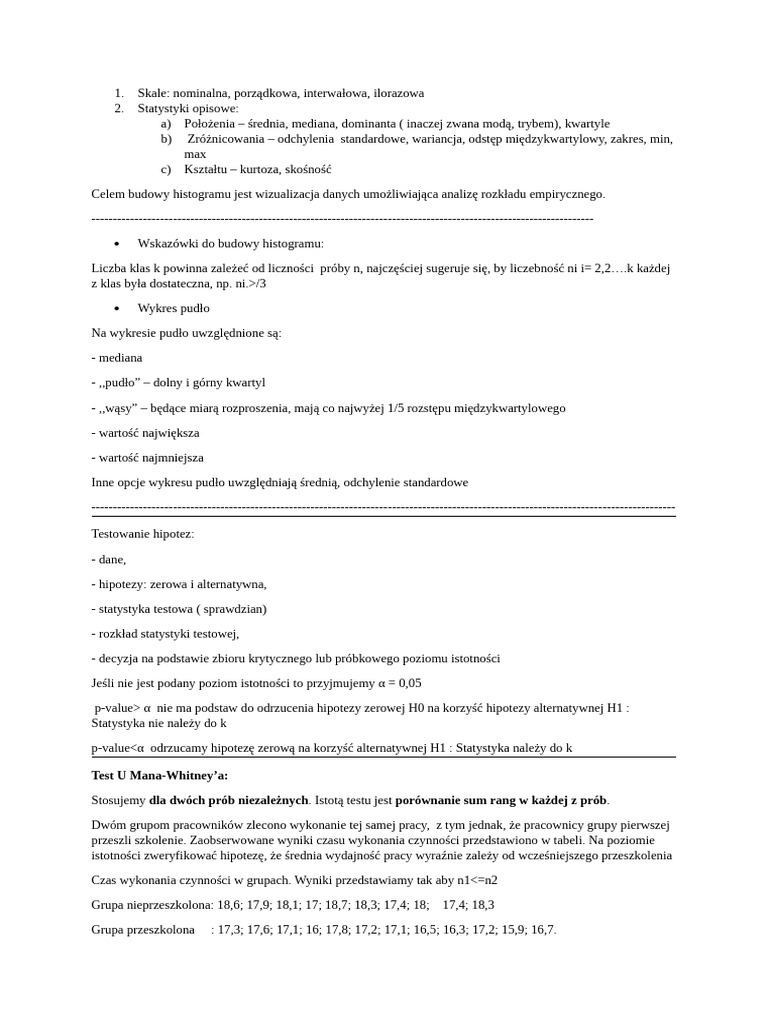 Psychometria Dorota Ś | PDF