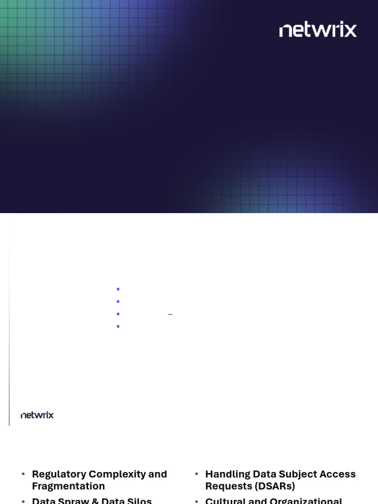 Session 1- Netwrix | PDF | Computer Security | Security