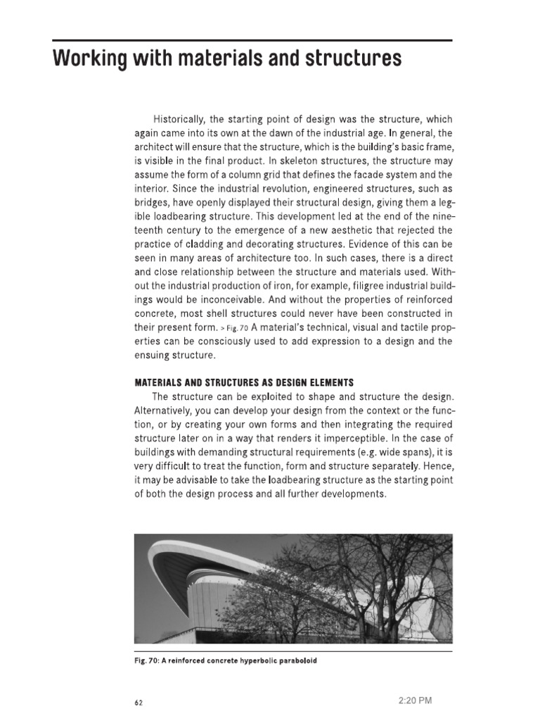 Working With Materials and Structures | PDF