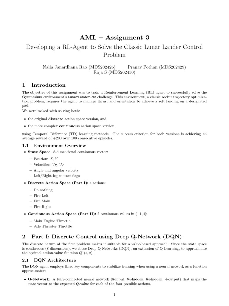 AML Assign3 Report | PDF | Applied Mathematics | Algorithms