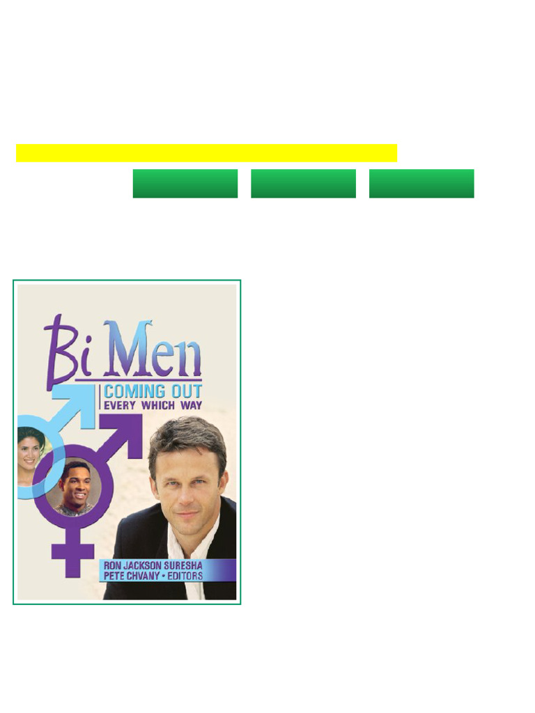 Bi Men Coming Out Every Which Way 1st Edition Suresha Ron Jackson Full ...