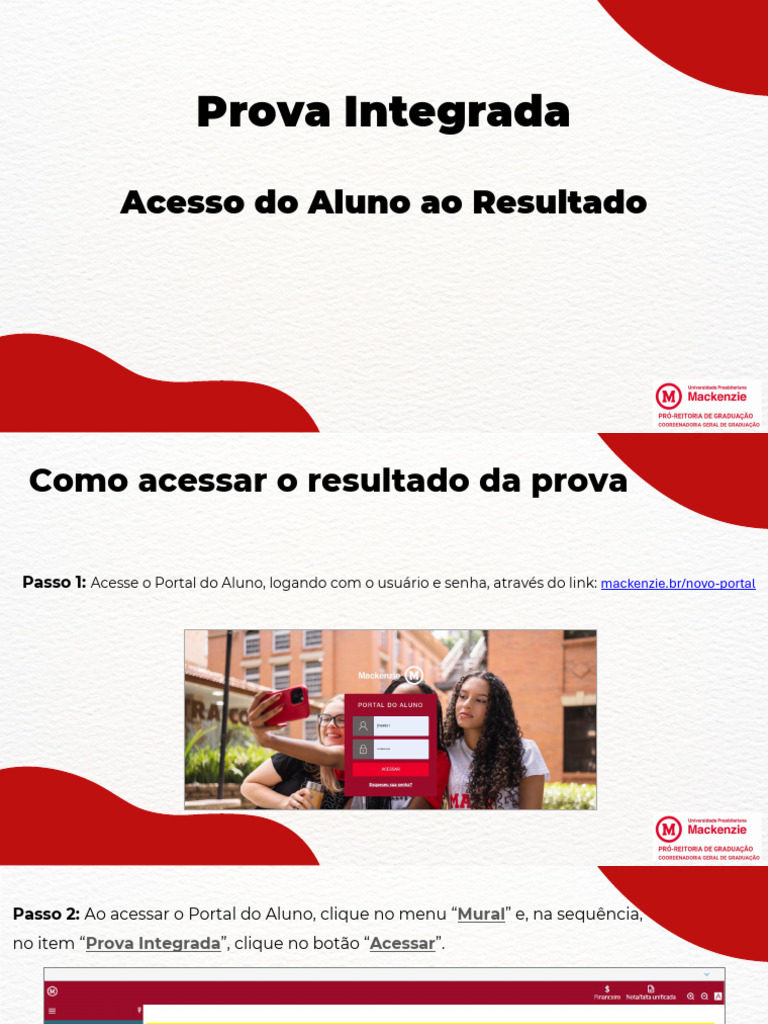 Acesso ao Resultado da Prova Integrada | PDF