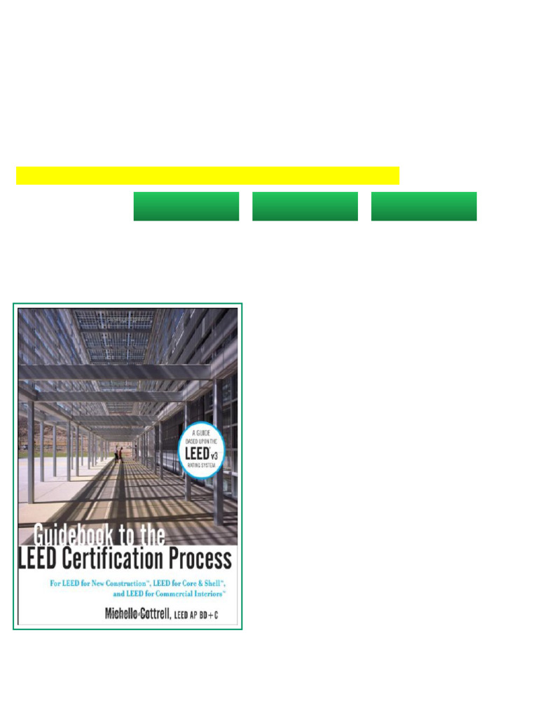 Guidebook to the leed certification process for leed for new construction leed for core shell ...