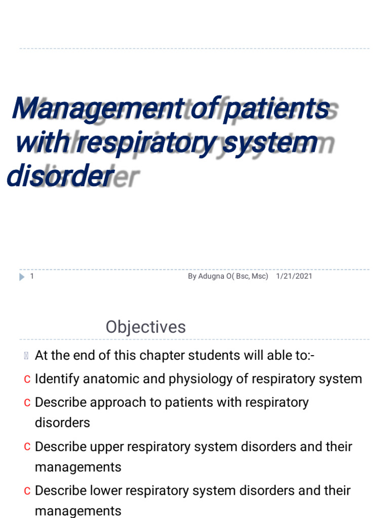 Respiratory Disorders PPT (2) Medical Adugna | PDF | Allergy | Pneumonia