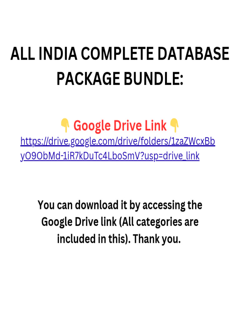 All India Complete Database 2025 14 10 01 56 26 | PDF