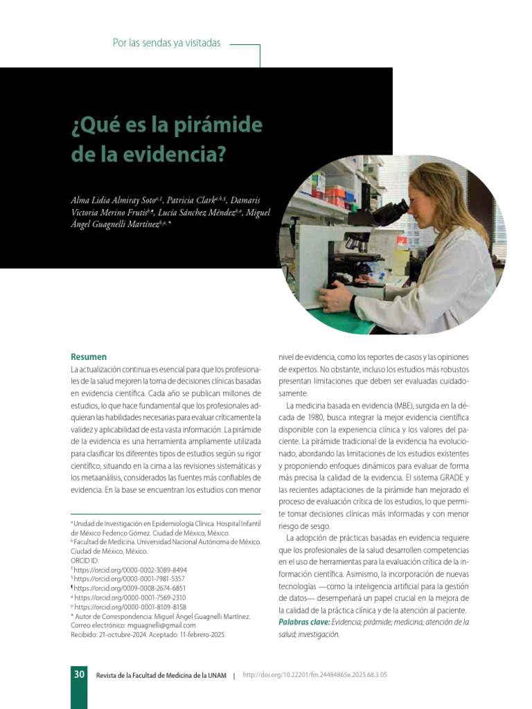 Qué Es La Pirámide de La Evidencia | PDF | Evidencia basada en medicina ...