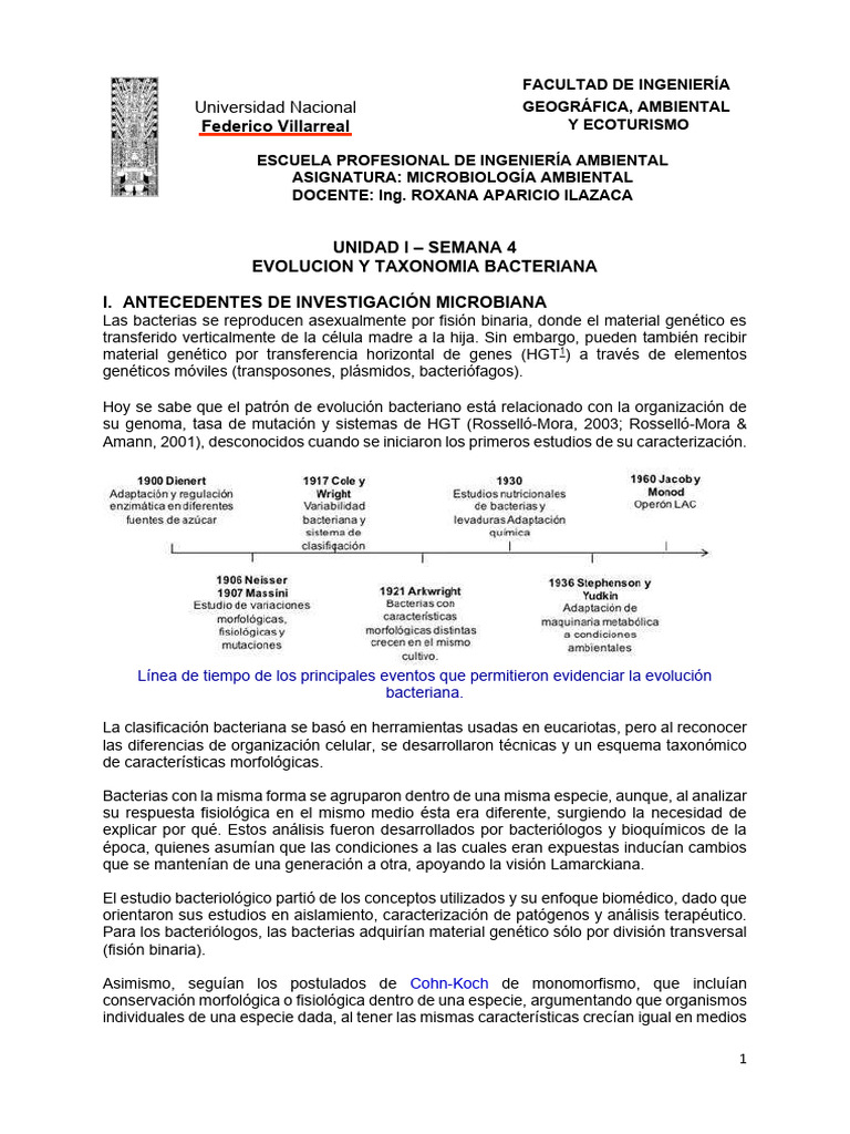 Evolución y Taxonomía Bacteriana | PDF | Las bacterias | Plásmido