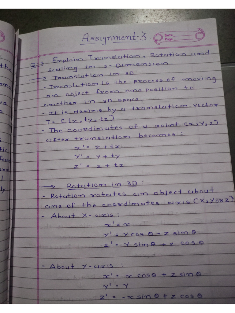 CG Assignment 3 | PDF