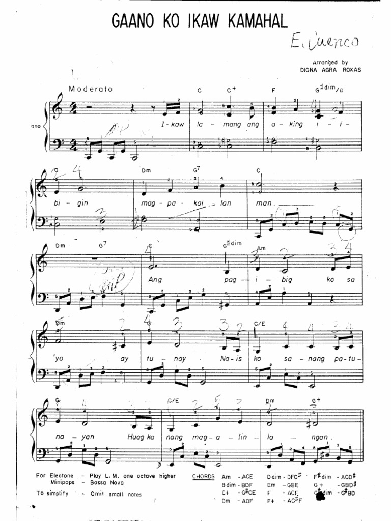 Gaano Ko Ikaw Kamahal | PDF