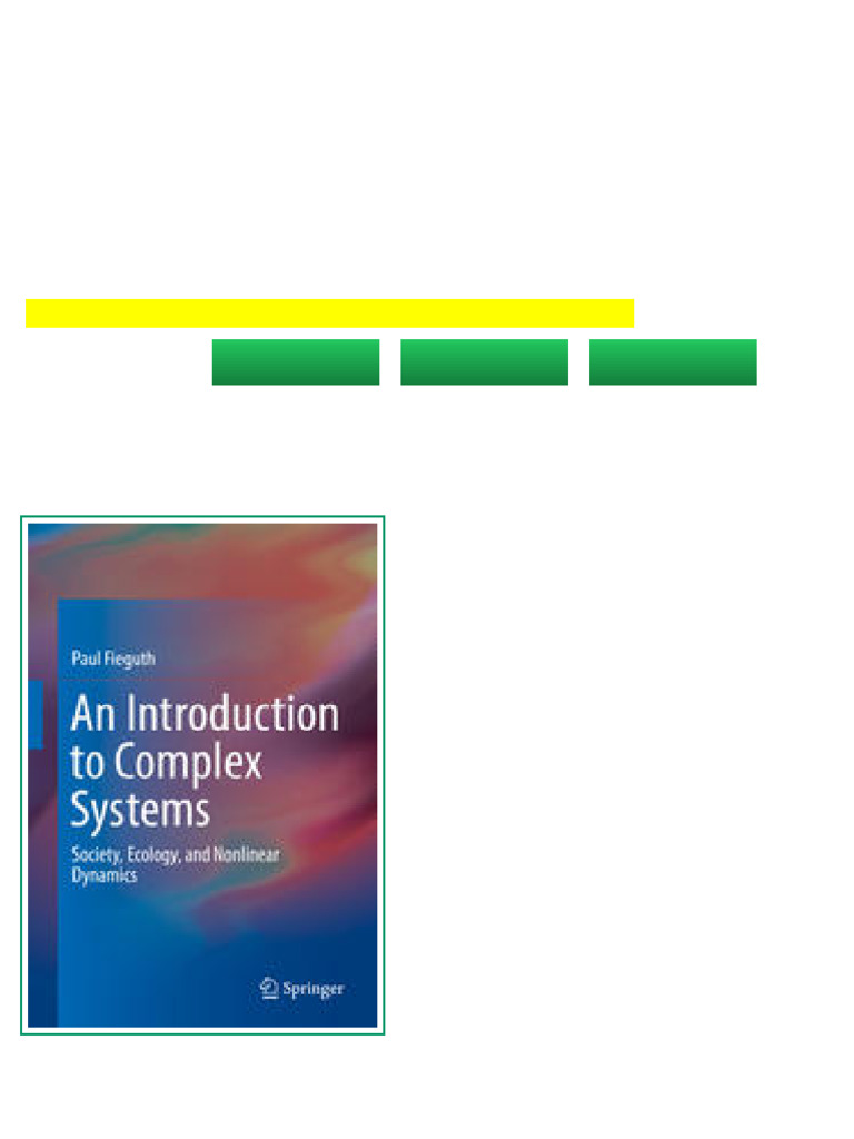 (Ebook) An Introduction to Complex Systems: Society, Ecology, and ...