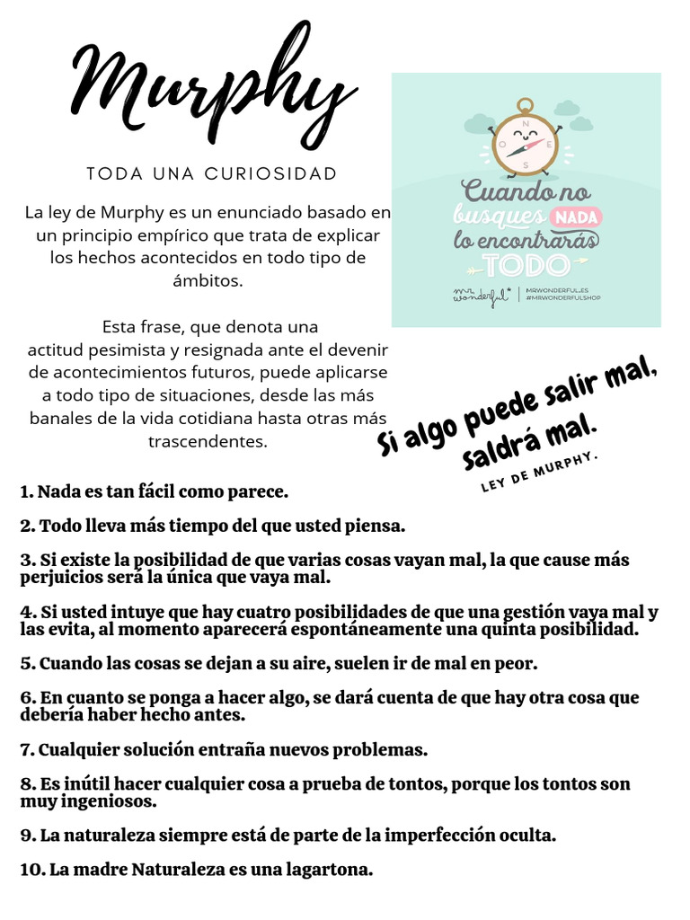 Ley de Murphy | PDF