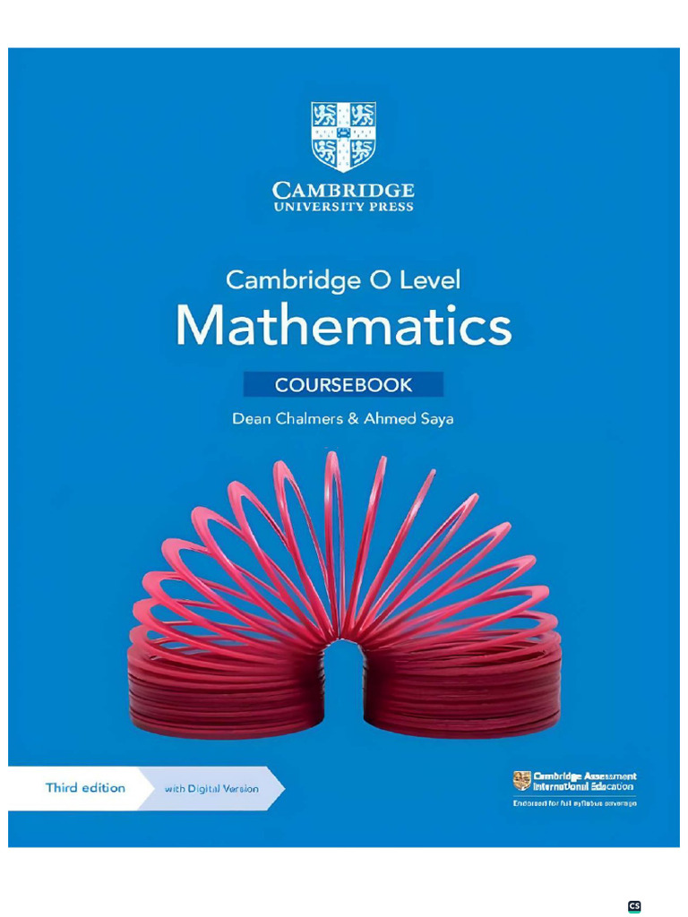 Ilide - Info o Level Mathematics Coursebook Ahmed Saya PR | PDF