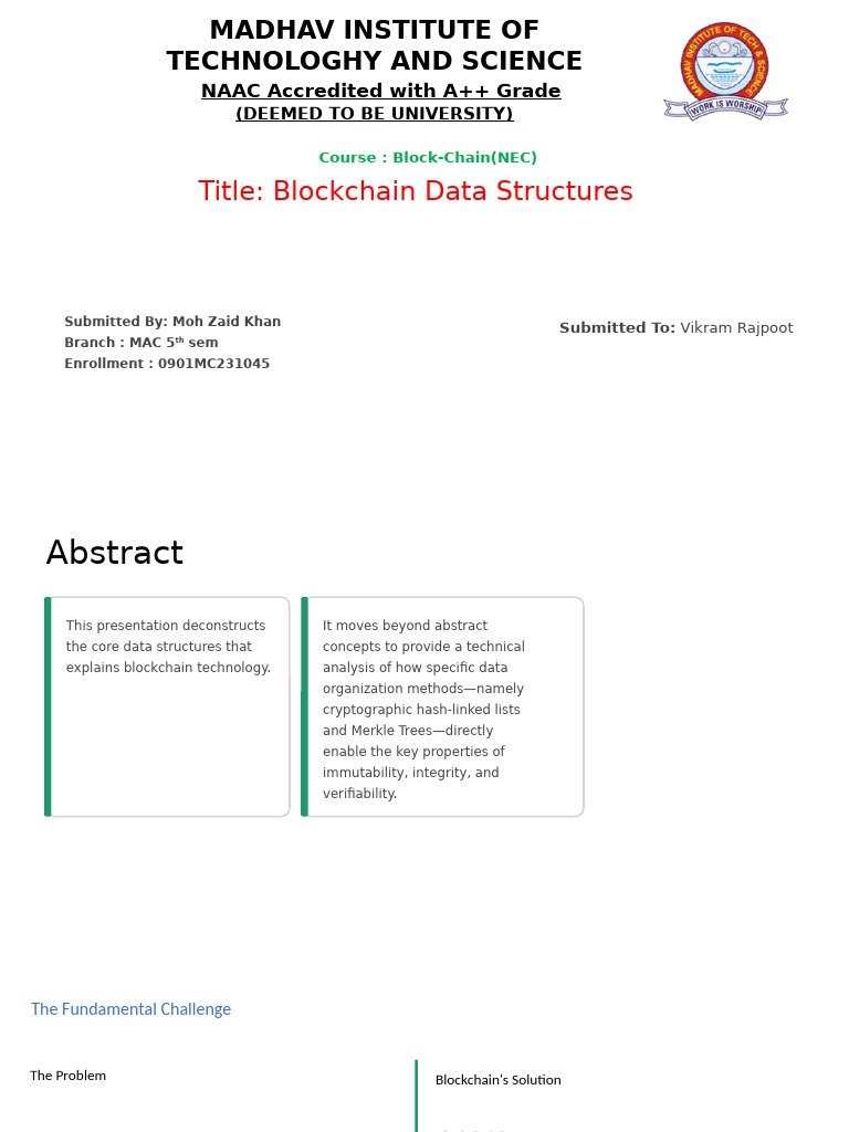 Blockchain Data Structures the Architectural Foundation of Trust and ...