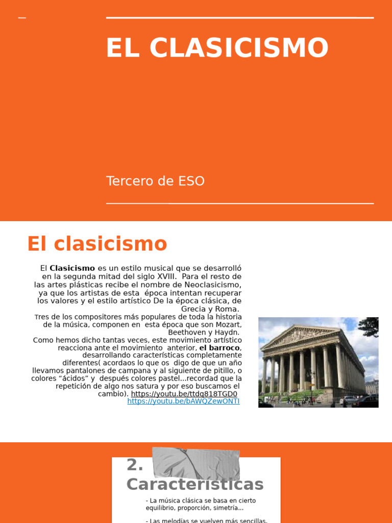 Clasicismo: Música y Compositores Clave | PDF | Periodo Clásico (Música ...