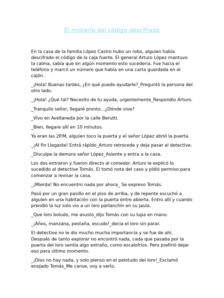 El Misterio Del Código Descifrado | PDF