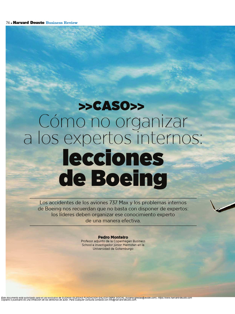 CA - Lecciones de Boeing | PDF | Boeing