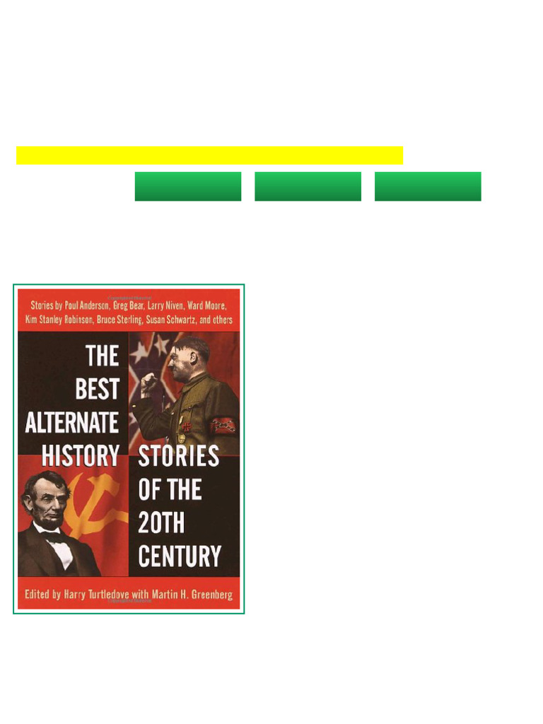The Best Alternate History Stories of The 20th Century 1st Edition ...