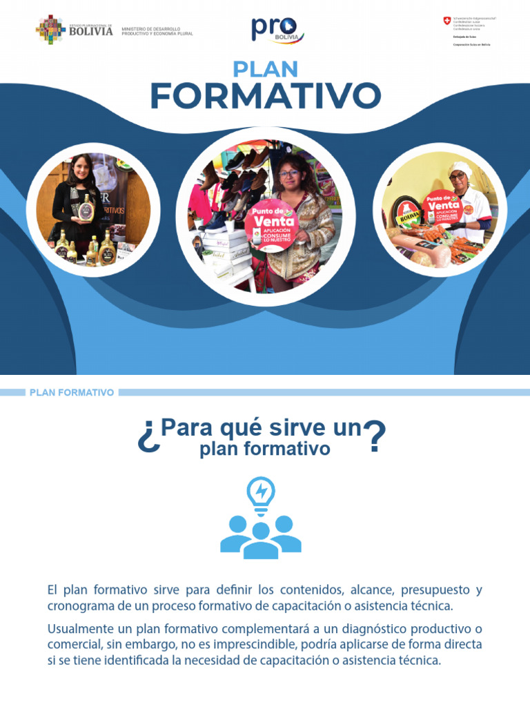 1 - DIAPOSITIVAS PLAN FORMATIVO | PDF | Presupuesto
