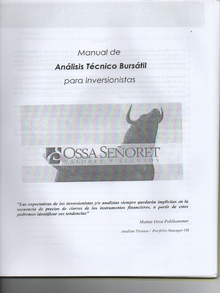 Libro Manual de ANÁLISIS TÉCNICO BURSÁTIL para Inversionistas | PDF