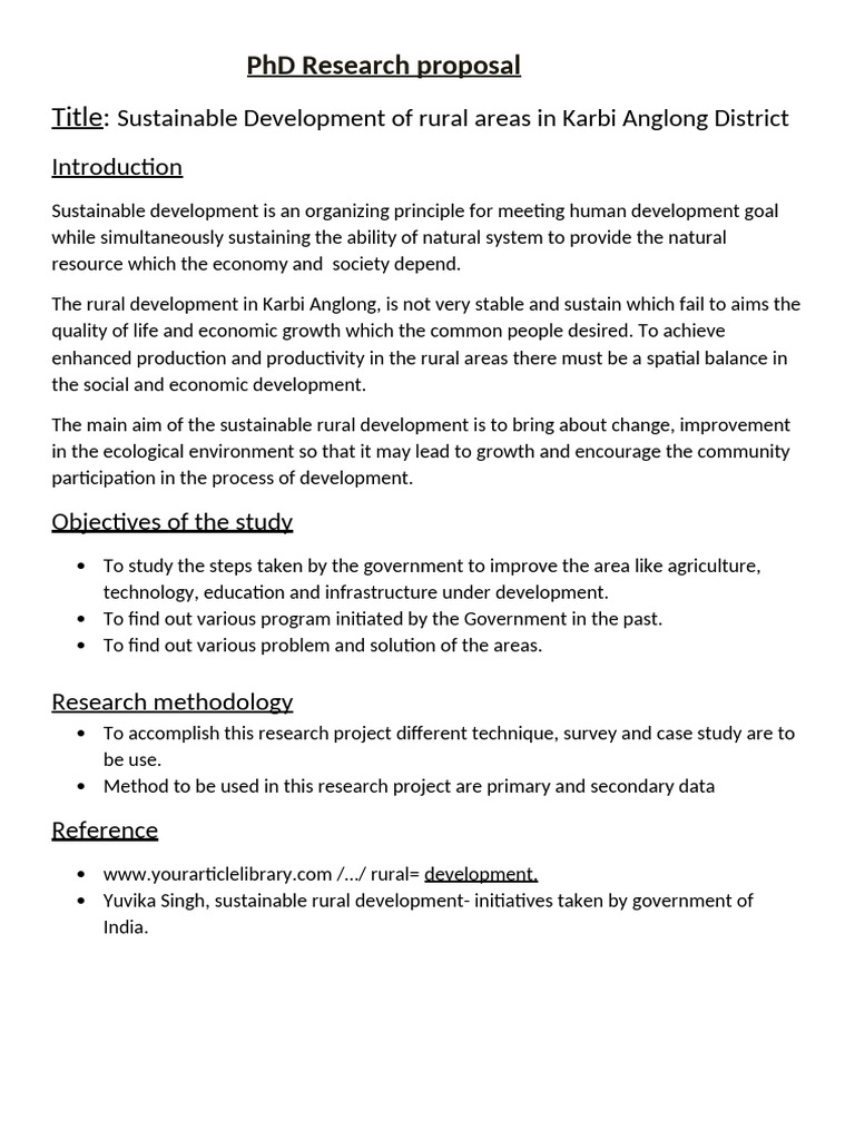 PhD Research Proposal | PDF