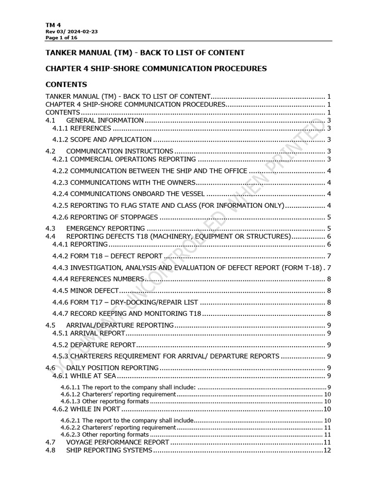 TM 04-Ship-Shore Comm Proc | PDF | Ships | Shipping