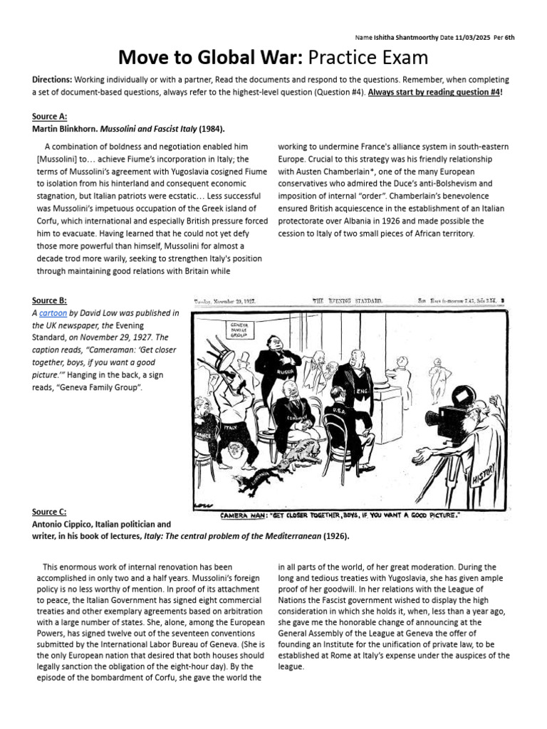 [Shantmoorthy, Ishitha] Practice Quiz - Move to Global War - Italian ...