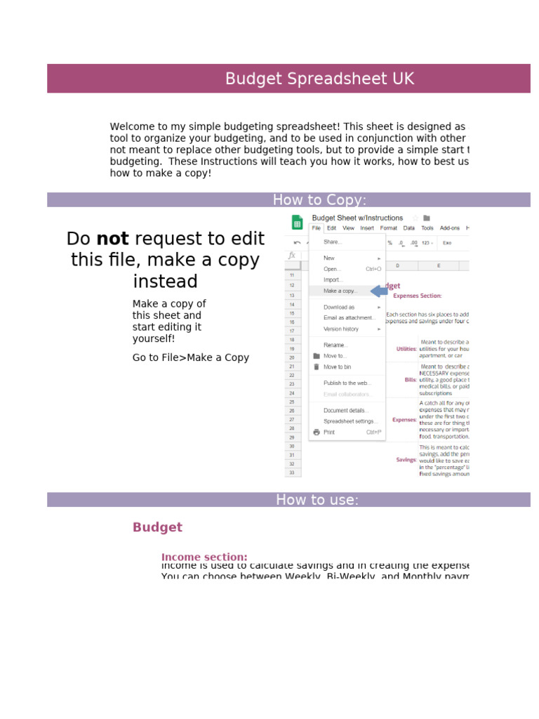 Template Budget Visual | PDF | Credit | Finance & Money Management