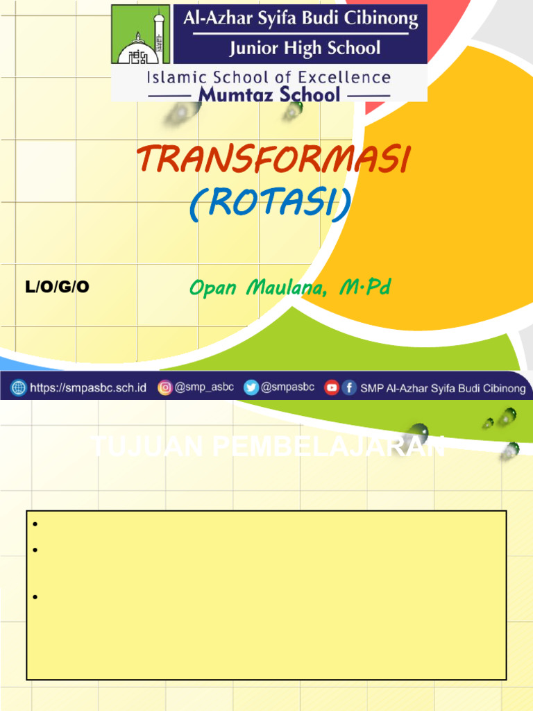 Pengertian dan Contoh Rotasi Geometri | PDF
