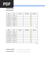 Timesheet January 2026 | PDF | Labor Rights | Social Policy