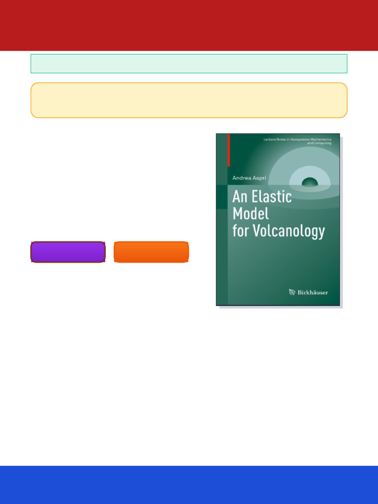 An Elastic Model For Volcanology Andrea Aspri Ebook Formatted For ...