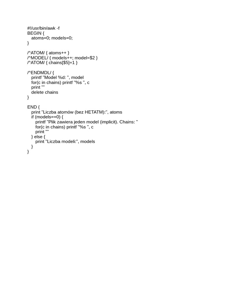 Awk Skrypt Js Ig Bioinf | PDF