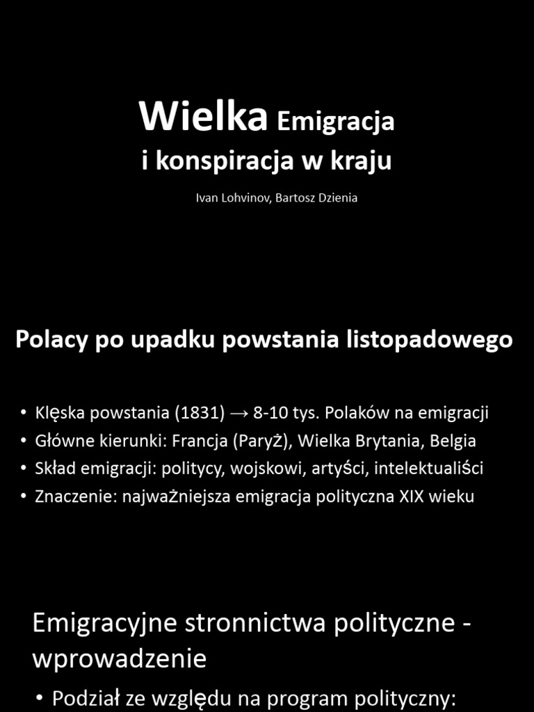 Emigracja | PDF