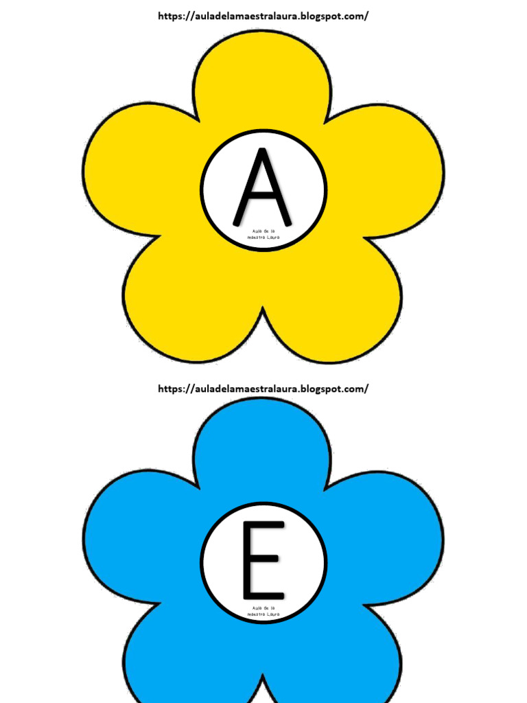Vocales de Primavera-FLORES COLOR | PDF