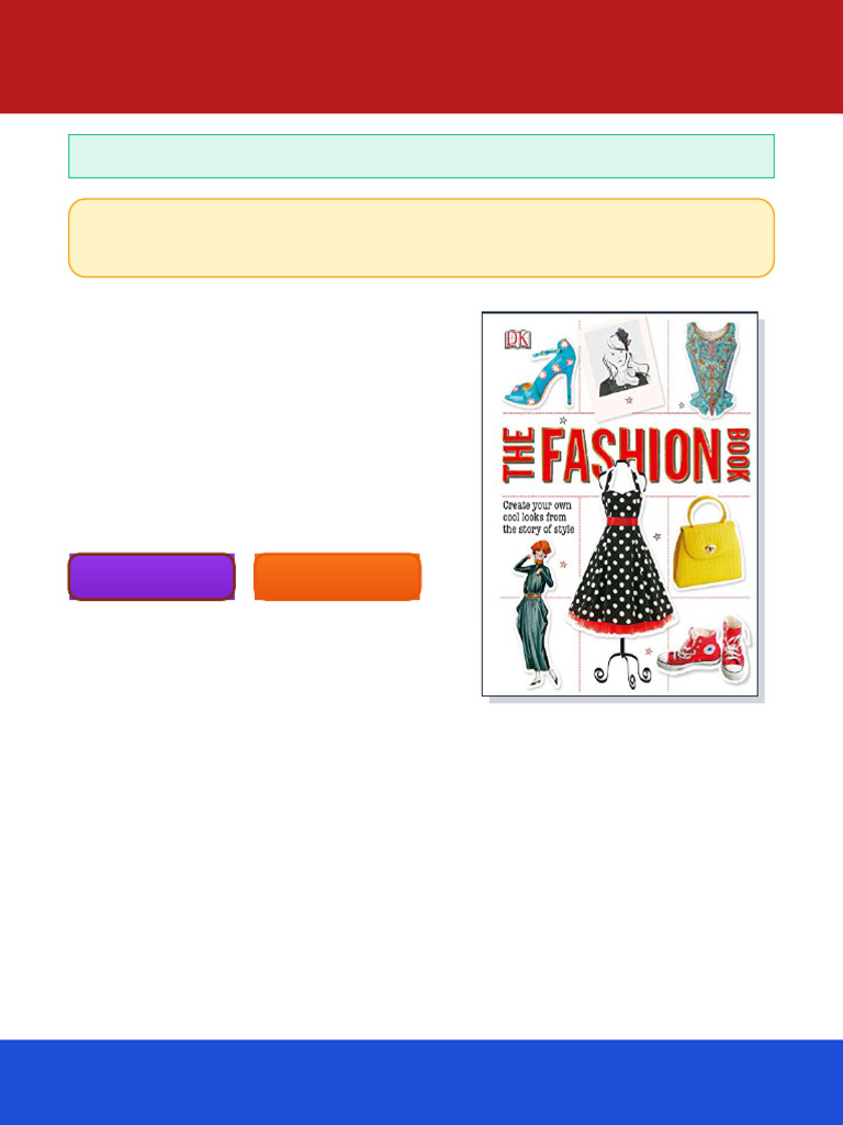 The Fashion Book Create Your Own Cool Looks From The Story of Style DK ...