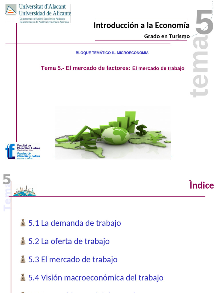 TEMA 5 | PDF | Economía laboral | Desempleo