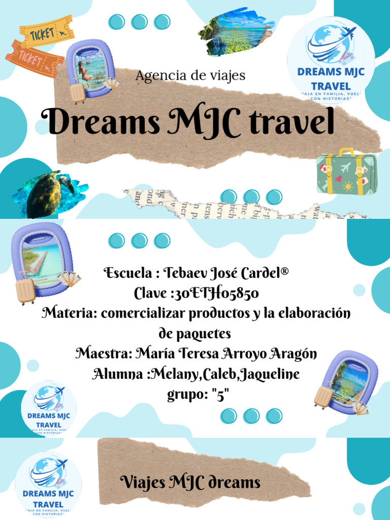 Agencia de Viajes MJC Dreams: Paquetes Turísticos | PDF | Agencia de ...