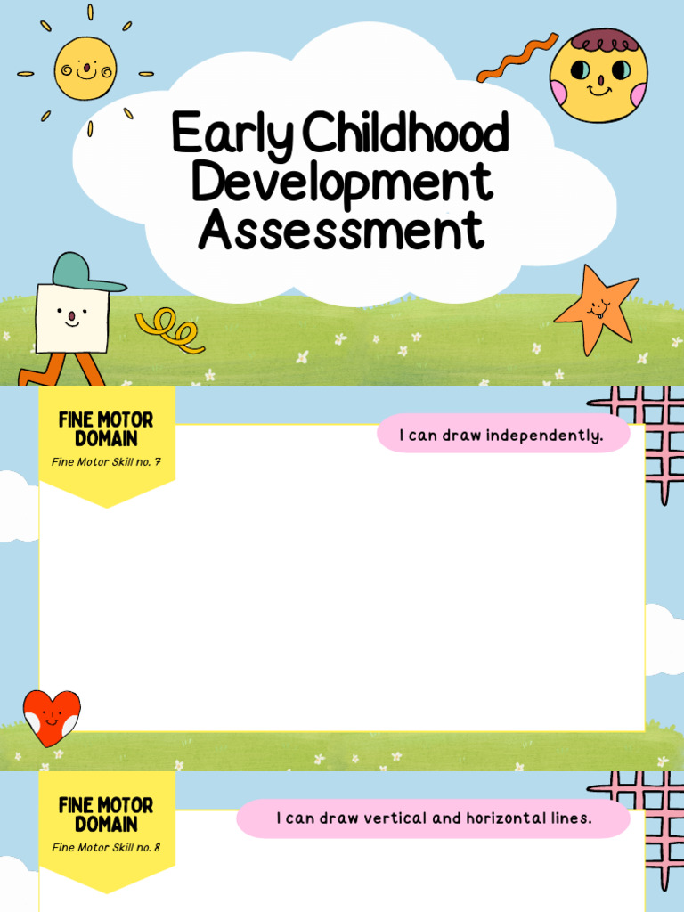 Copy of Colorful Kindergarten Early Childhood Development Assessment ...